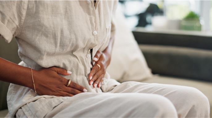 severe abdominal wind